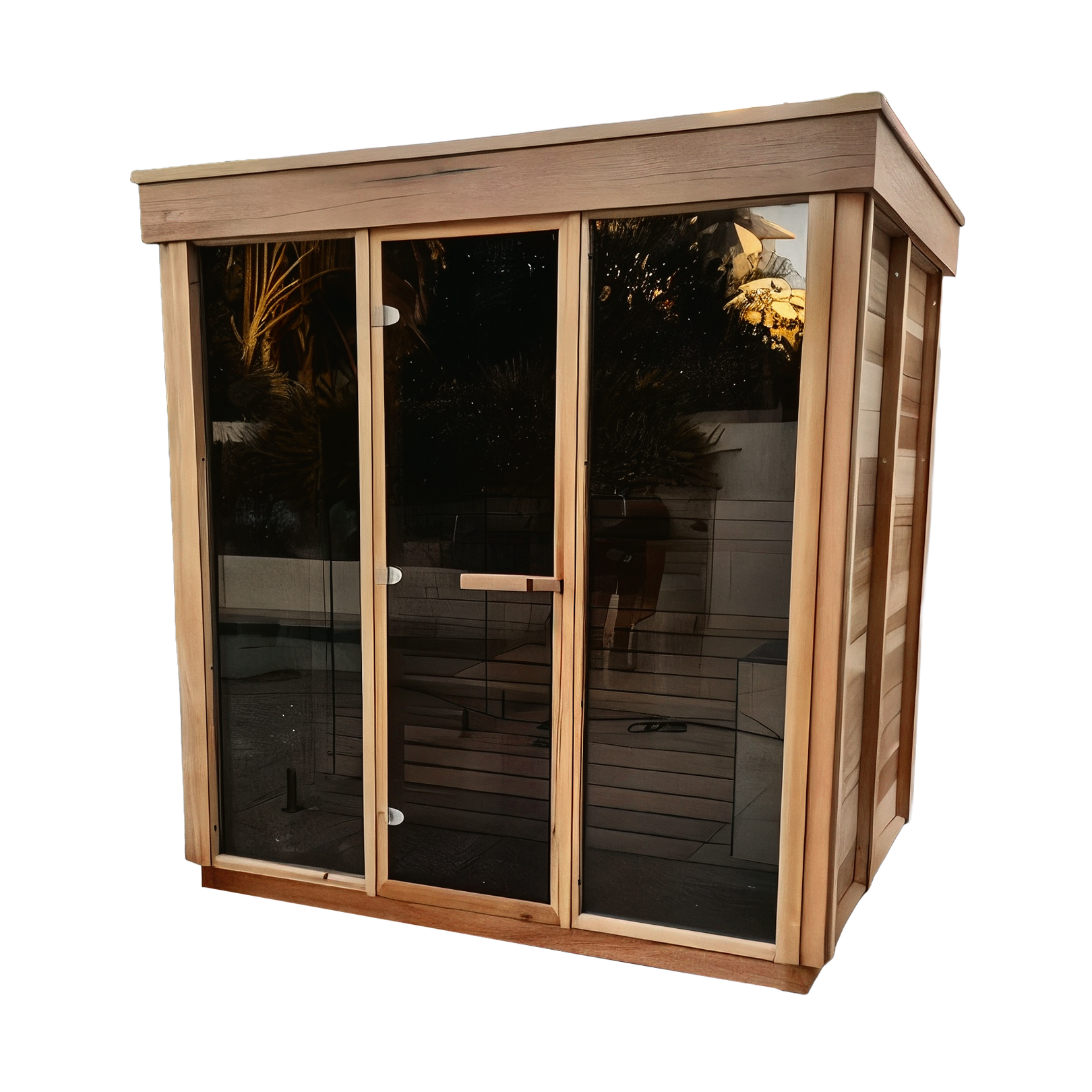 Outdoor 570 Pure Cube Sauna - 4 Person | Pure Cube Outdoor Sauna ...